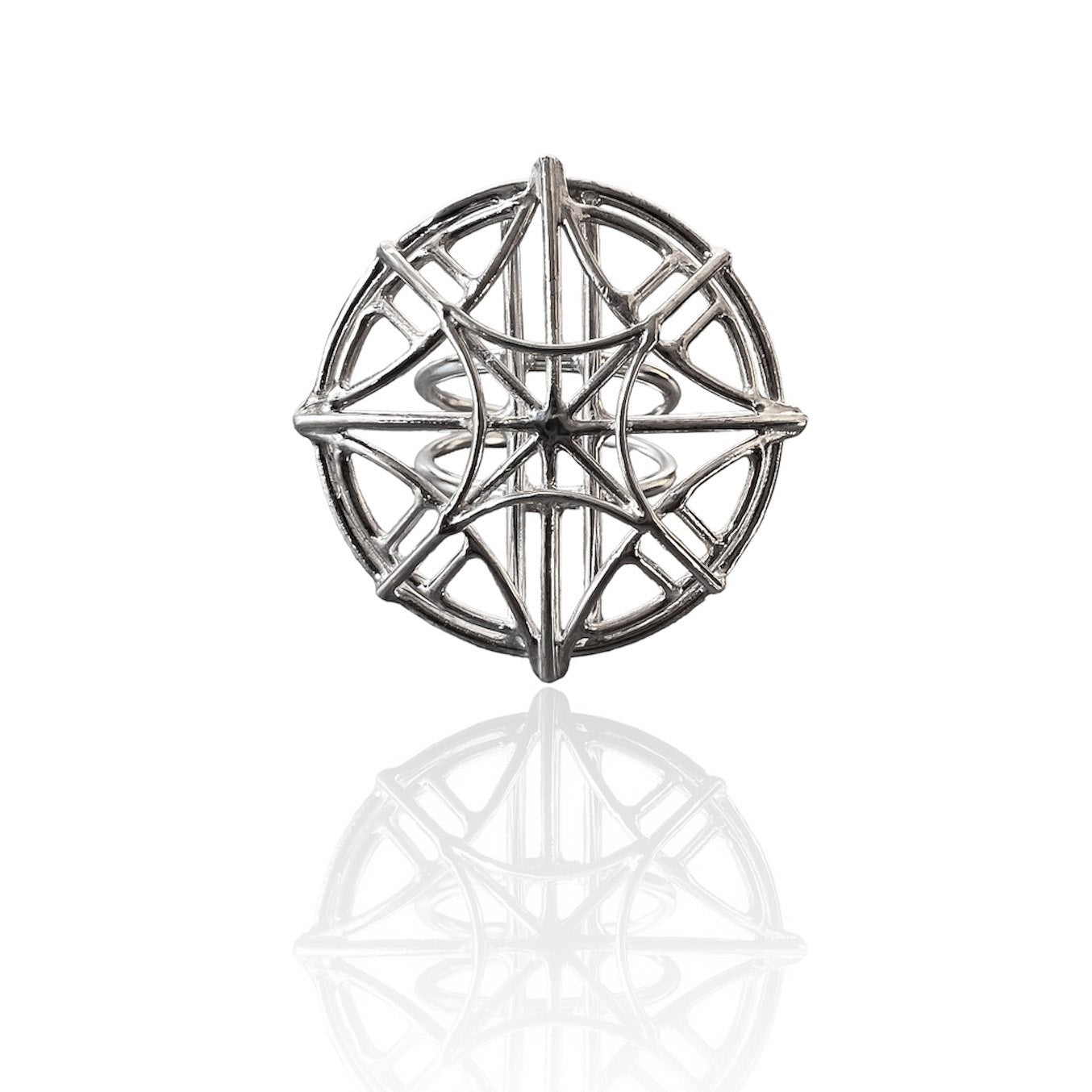Compass Argentium Silver Statement Ring – JenSurine